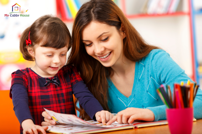 Reading with preschoolers - My Cubby House - Child Care Southport