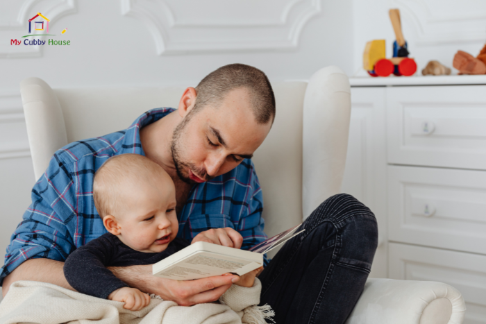 Reading with babies - My Cubby House - Child Care Southport